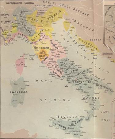 L’Italia nel 1454 dopo la Pace di Lodi